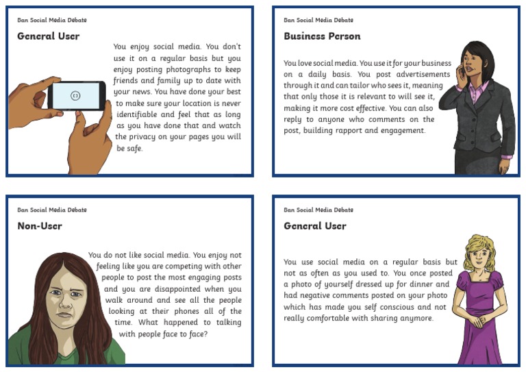 Ban Social Media Debate Cards | PDF | Popular Culture & Media Studies ...