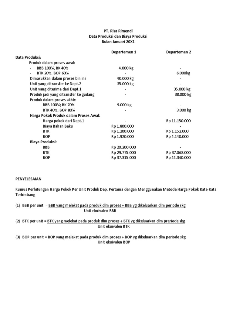 Latihan Metode HP - Proses Lanjutan | PDF | Teknologi & Rekayasa