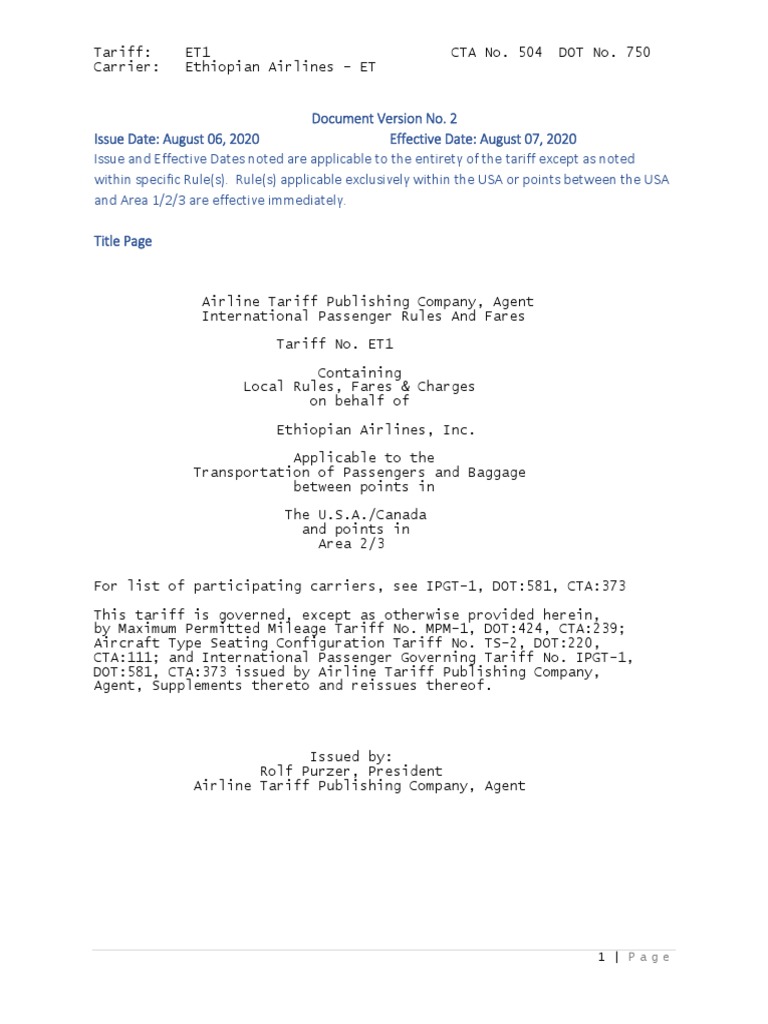International Passenger Rules and Fares | PDF | Airlines | Fare