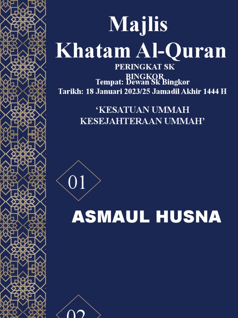 Majlis Khatam Al-Quran 2023 | PDF