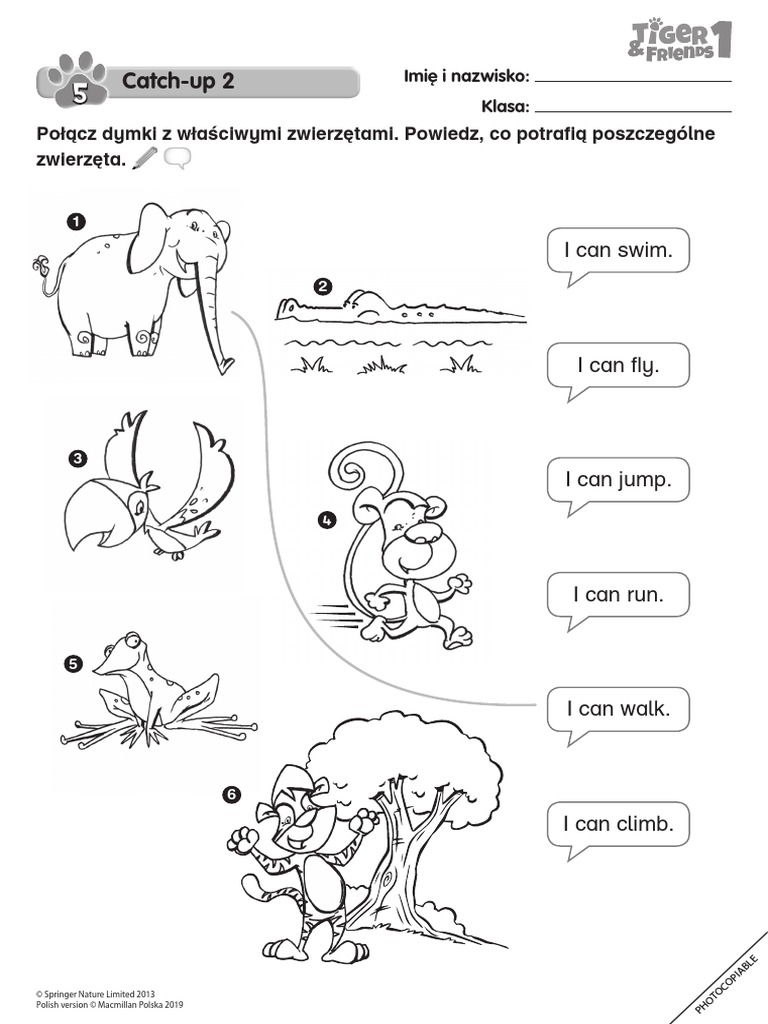 Tiger&Friends 1 - TRF - Unit 5 - Catch-Up 2 | PDF