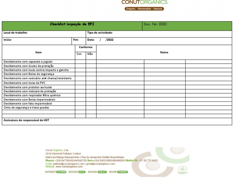 4-Checklist EPI | PDF