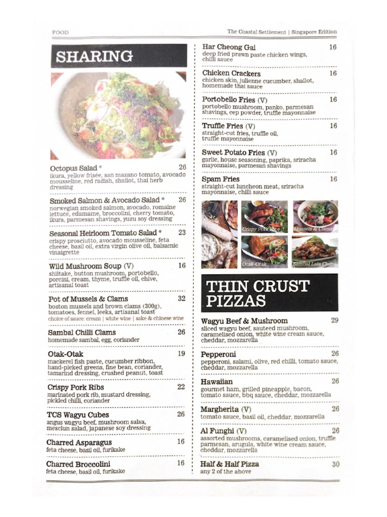 Ala Carte Menu | PDF
