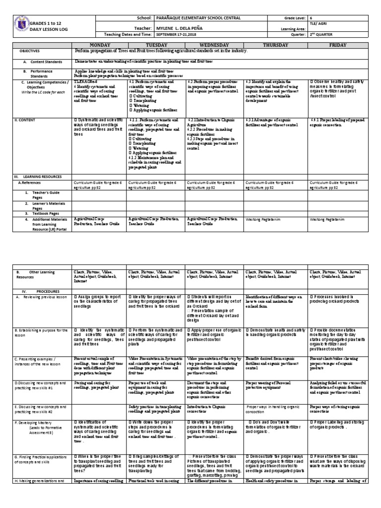 Week 6 | PDF | Curriculum | Agriculture
