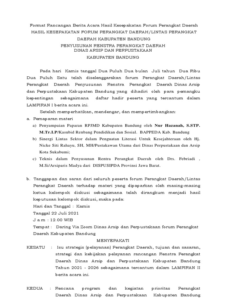 Dinas Arsip Dan Perpustakaan Dokumentasi Monitoring Reviu Renstra | PDF