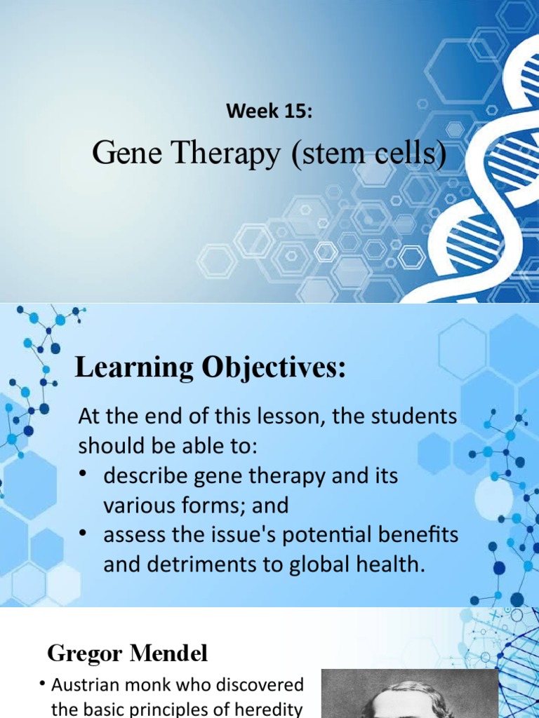 Gene Therapy Explained | PDF | Gene Therapy | Stem Cell