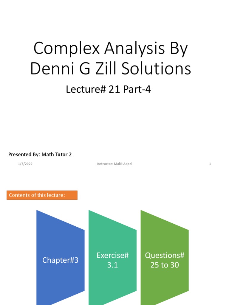 Complex Analysis Solutions Ch3 | PDF | Teaching Methods & Materials | Technology & Engineering