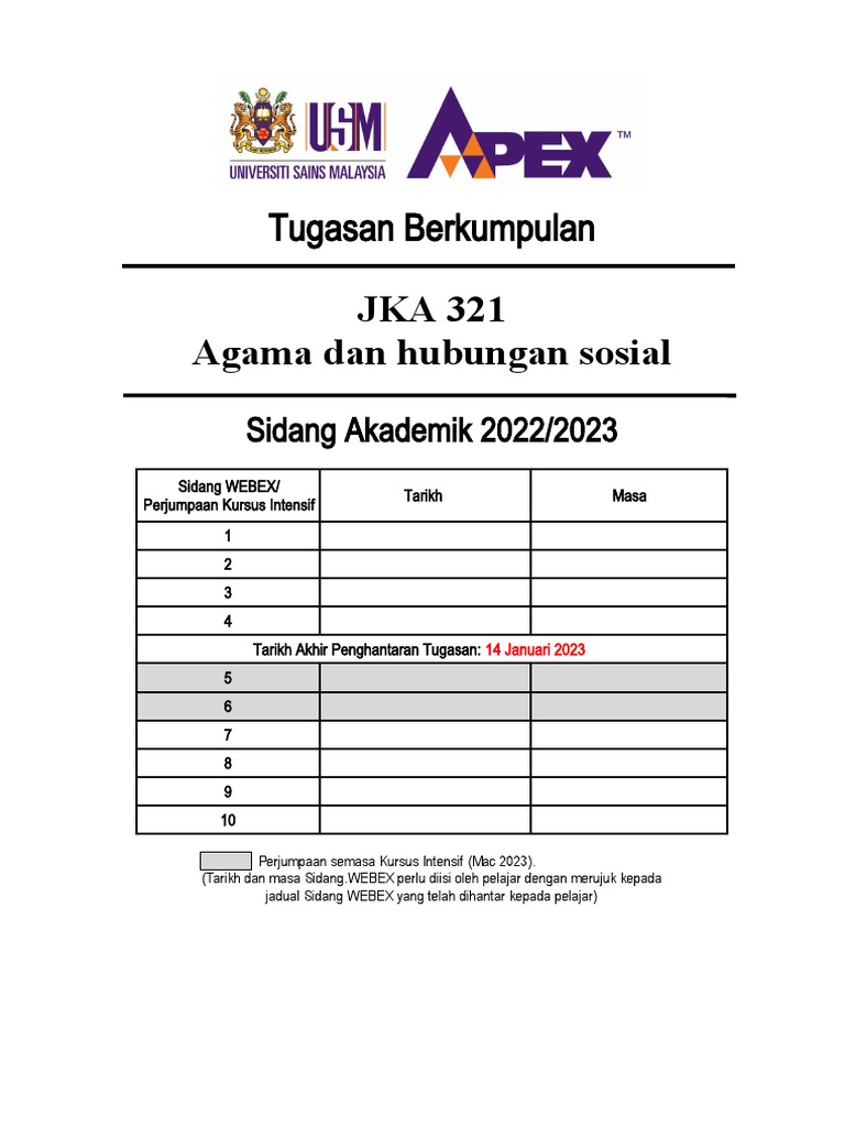 Jka 321 Tugasan Berkumpulan 2022-2023 | PDF