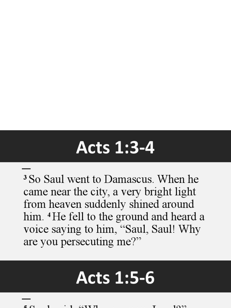 Saul's Transformation on the Road to Damascus | PDF | Paul The Apostle ...