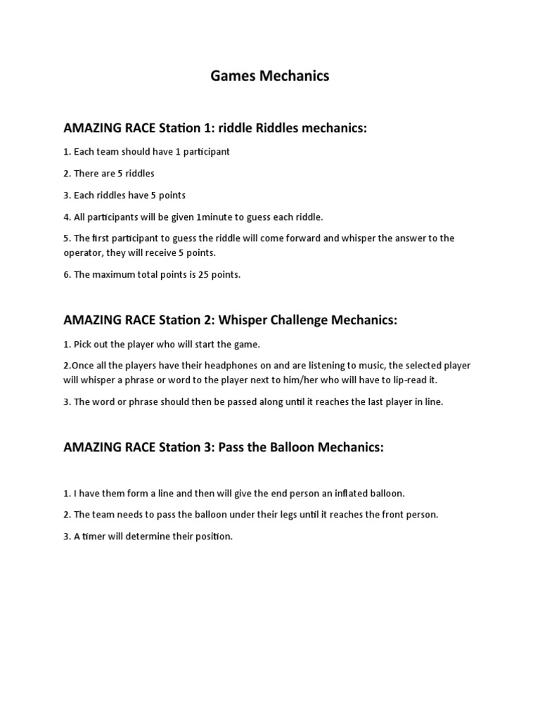 Games Mechanics | PDF