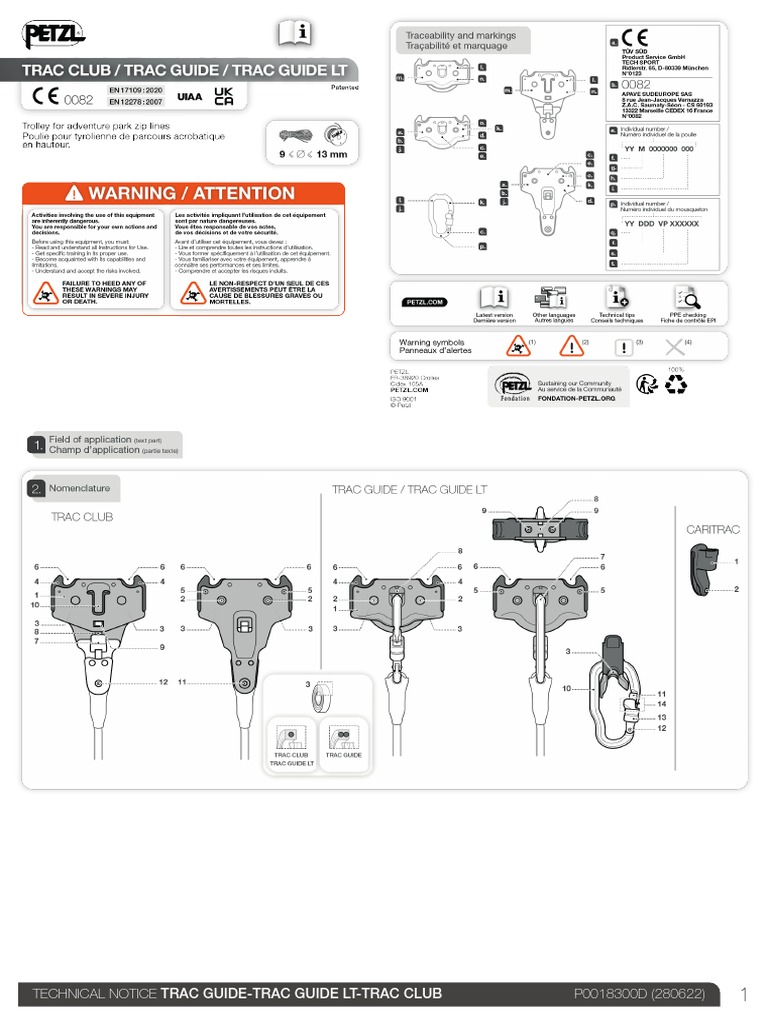 technical-notice-TRAC GUIDE-GUIDE LT-CLUB-01 | PDF