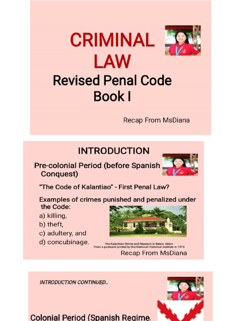 Criminal Law (RPC Book 1) | PDF
