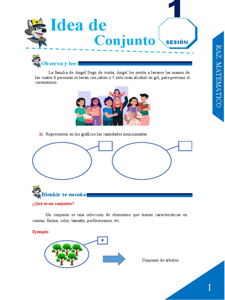 Raz. Mat. Libro 2023 - Tercero Primaria | PDF | Conjunto (Matemáticas) | Subconjunto