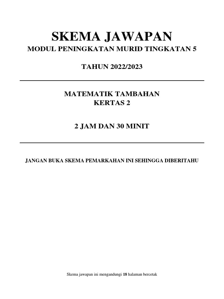 (Addmath) Skema k2 Trial Kedah 2022 | PDF