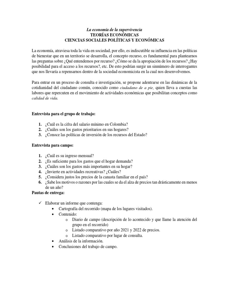 La+Econom%C3%ADa+de+La+Supervivencia | PDF
