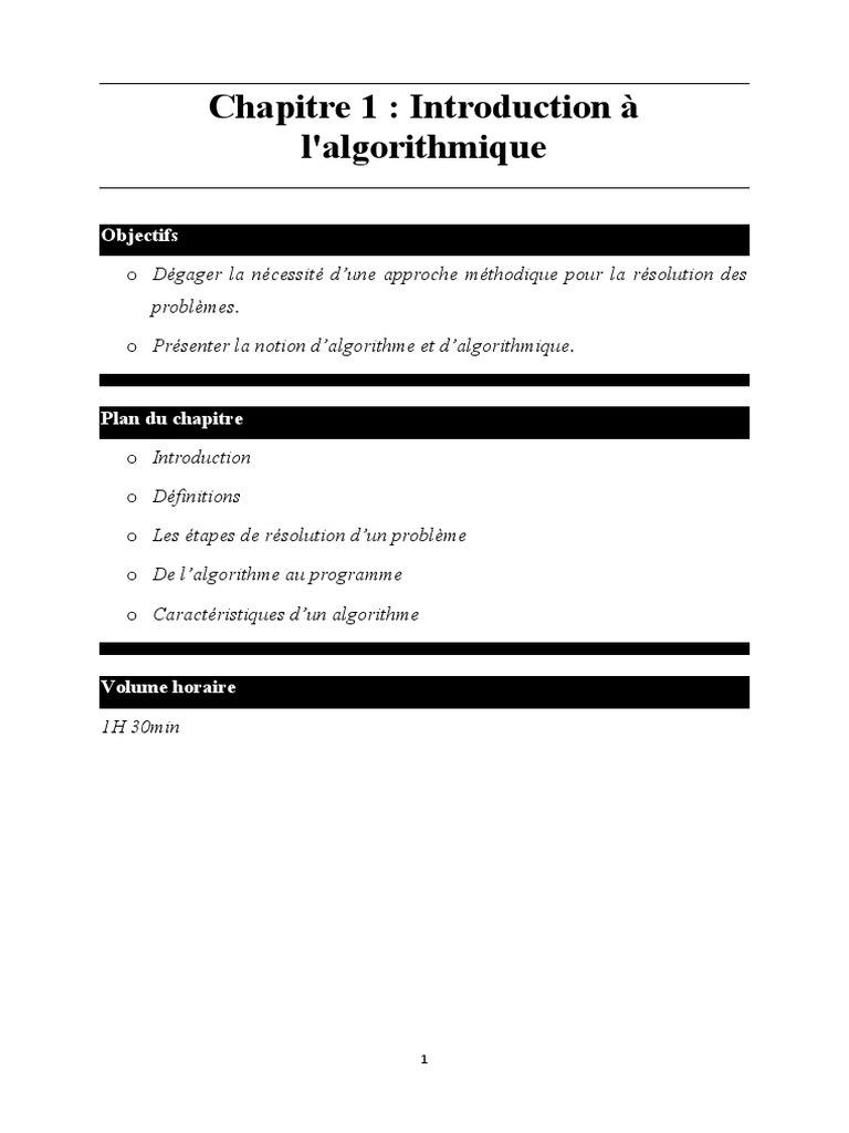 Chapitre 1 | PDF | Programme informatique | Programmation