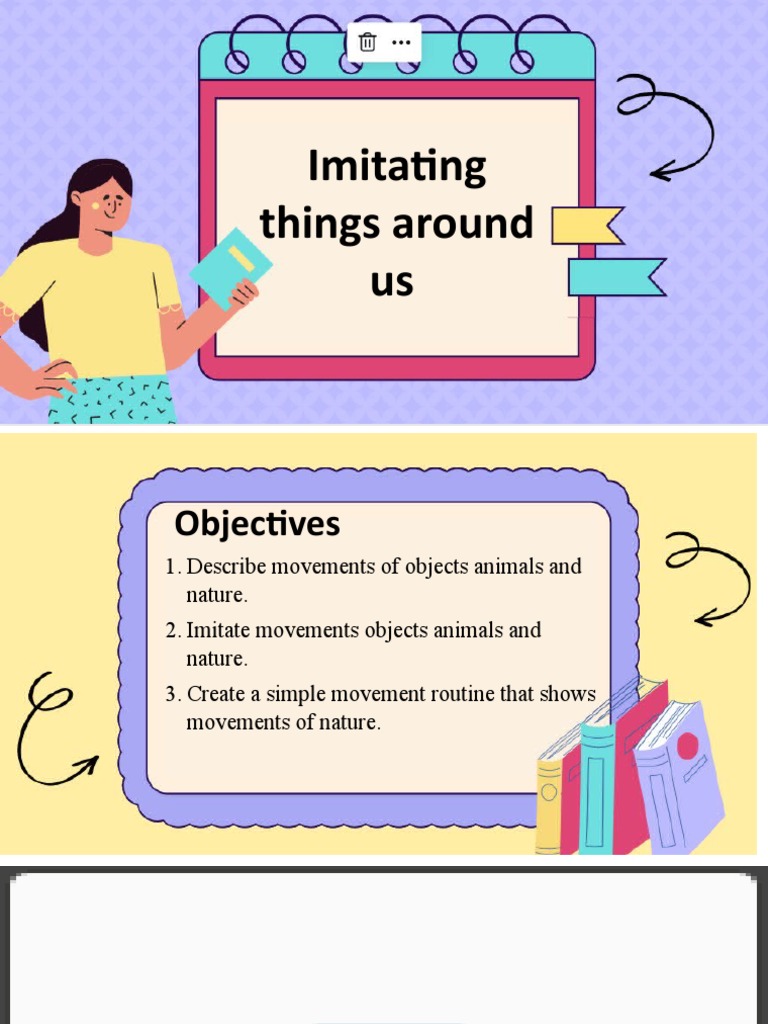 Third Quarter Lesson 1 Imitating Things Around Us | PDF