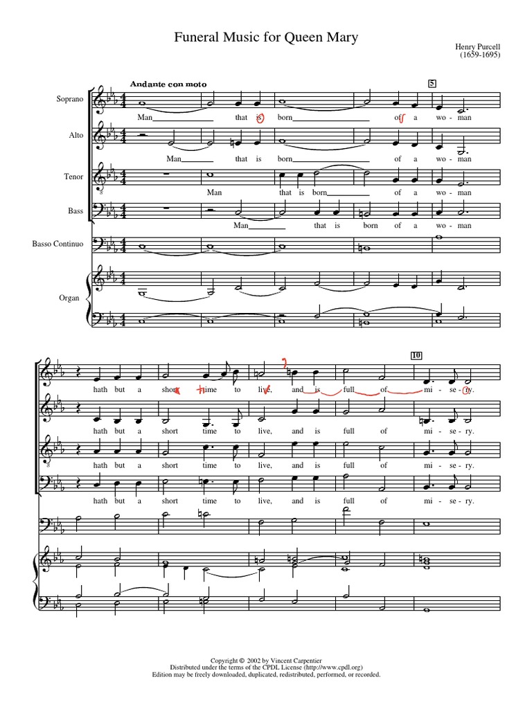 PURCELL - Man That Is Born | PDF