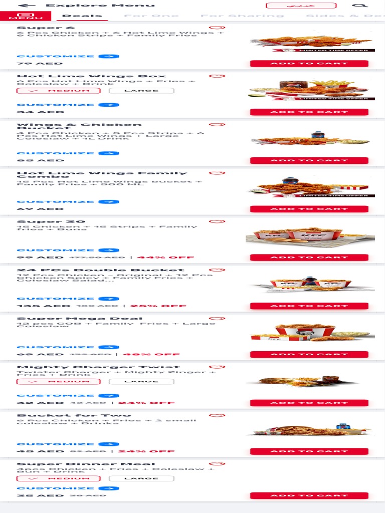 Deals Welcome To KFC UAE - Order Your Meal Online Now! | PDF | Cooking ...