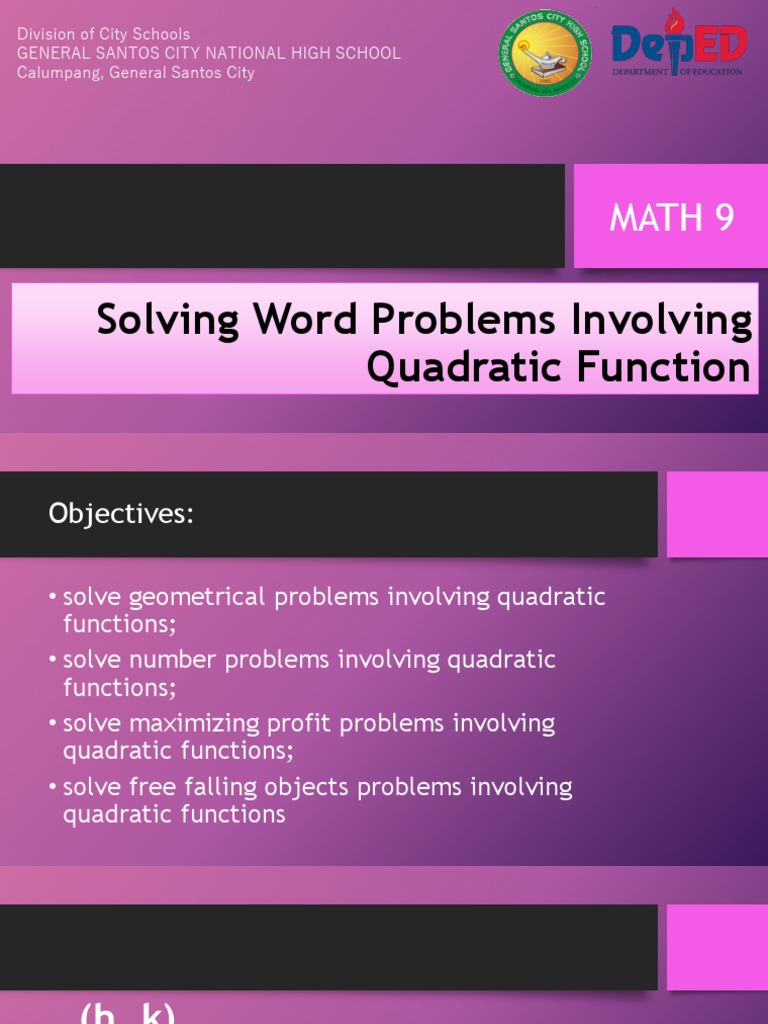 Maximizing Revenue from T-Shirt Sales: A Quadratic Word Problem | PDF ...