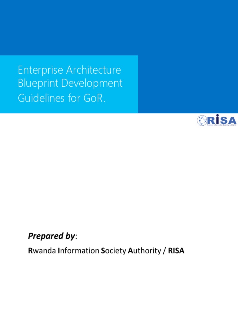 EA Blueprint Development Guidelines For GoR Final | PDF