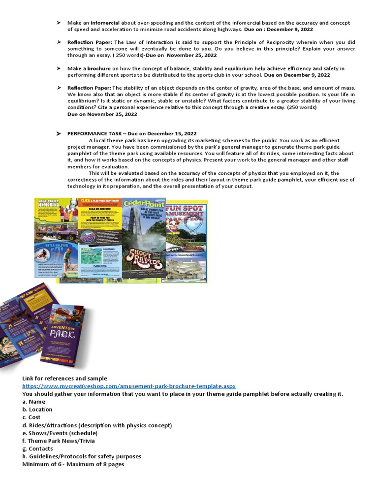 PERFORMANCE TASKS AND SCAFFOLDS - General Physics 1 | PDF | Economic ...