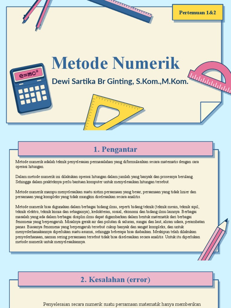 Metode Numerik | PDF