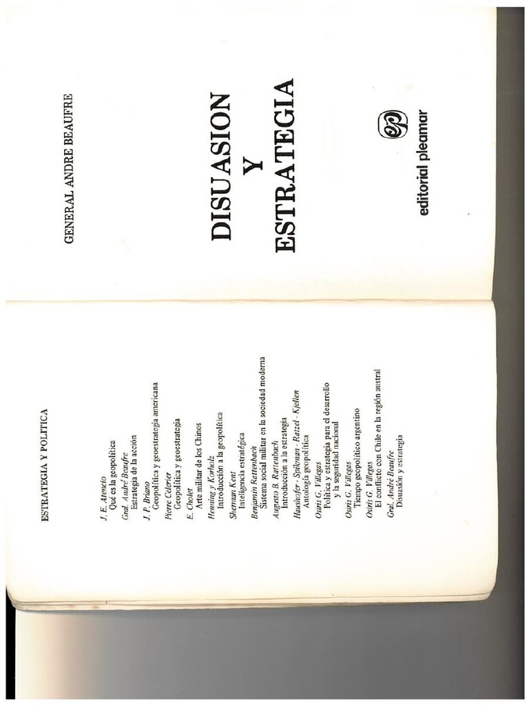 Beaufre Disuasion y Estrategia - Compress | PDF