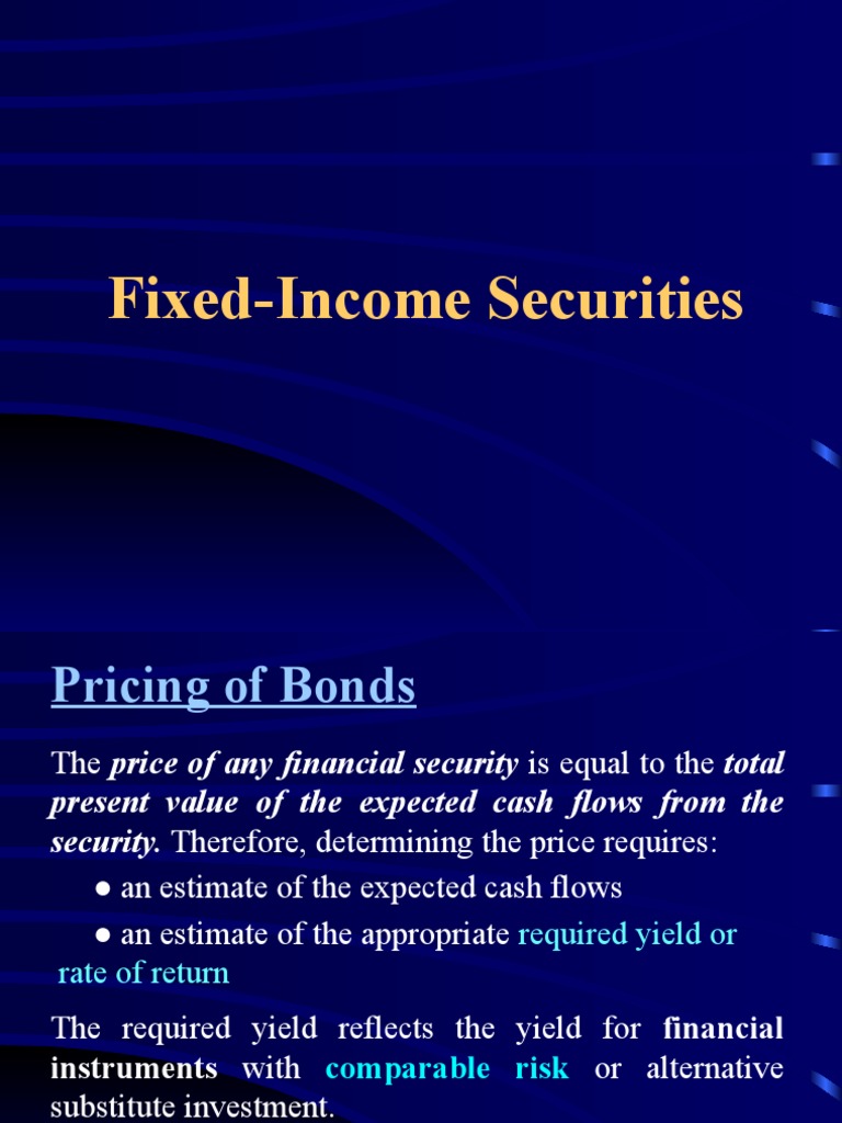 Fixed-Income Securities | PDF | Bonds (Finance) | Yield (Finance)
