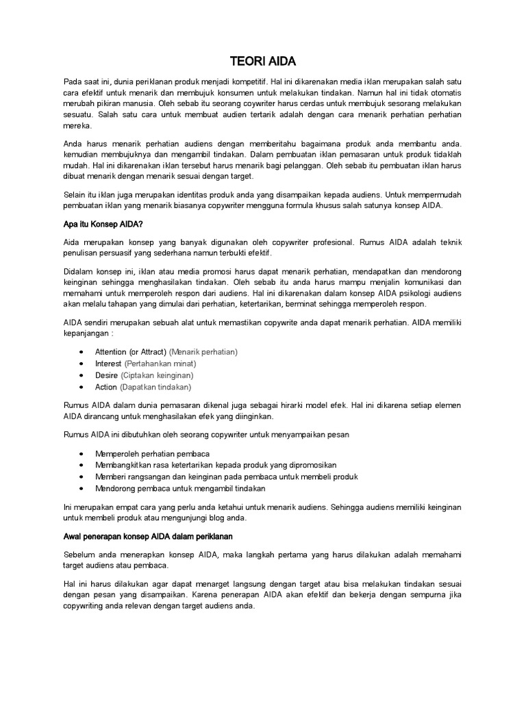 Teori Aida | PDF