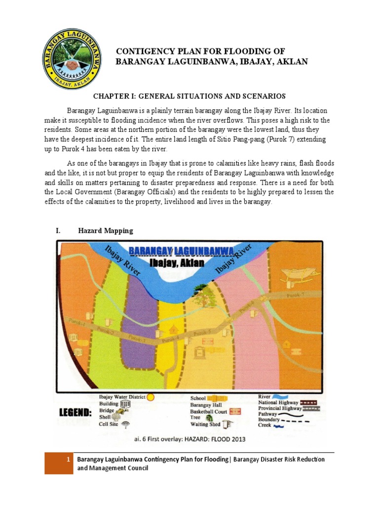 Contigency Plan of Barangay Laguinbanwa | PDF