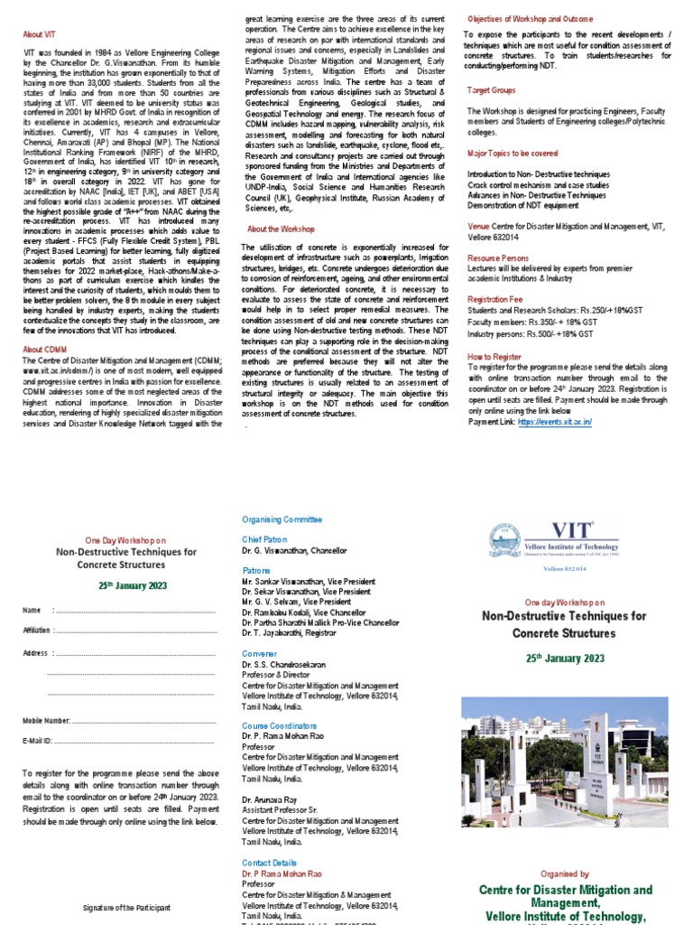 NDT Workshop Brochure | PDF