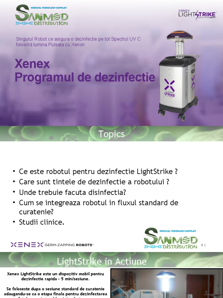 PREZENTARE - Robot Xenex | PDF