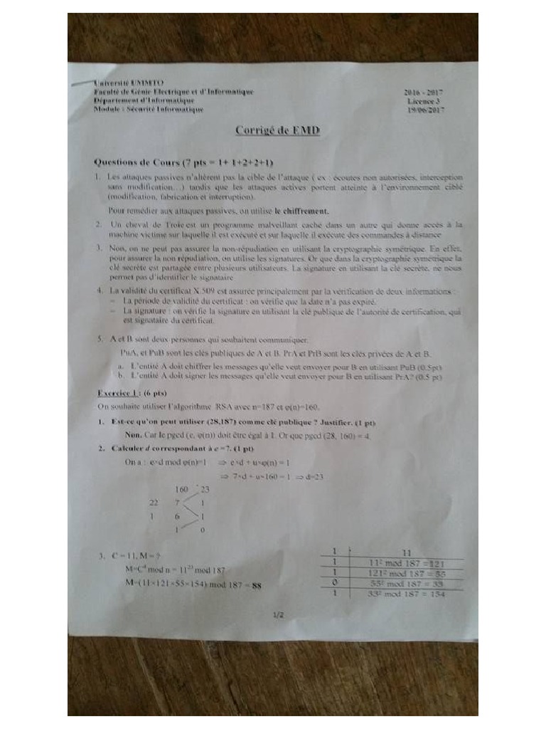 2016-2017 Corrig | PDF