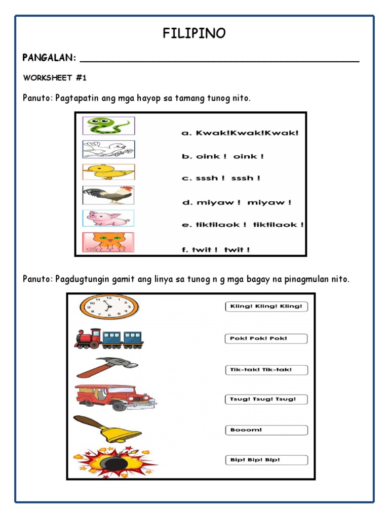 Filipino Huni at Tunog | PDF
