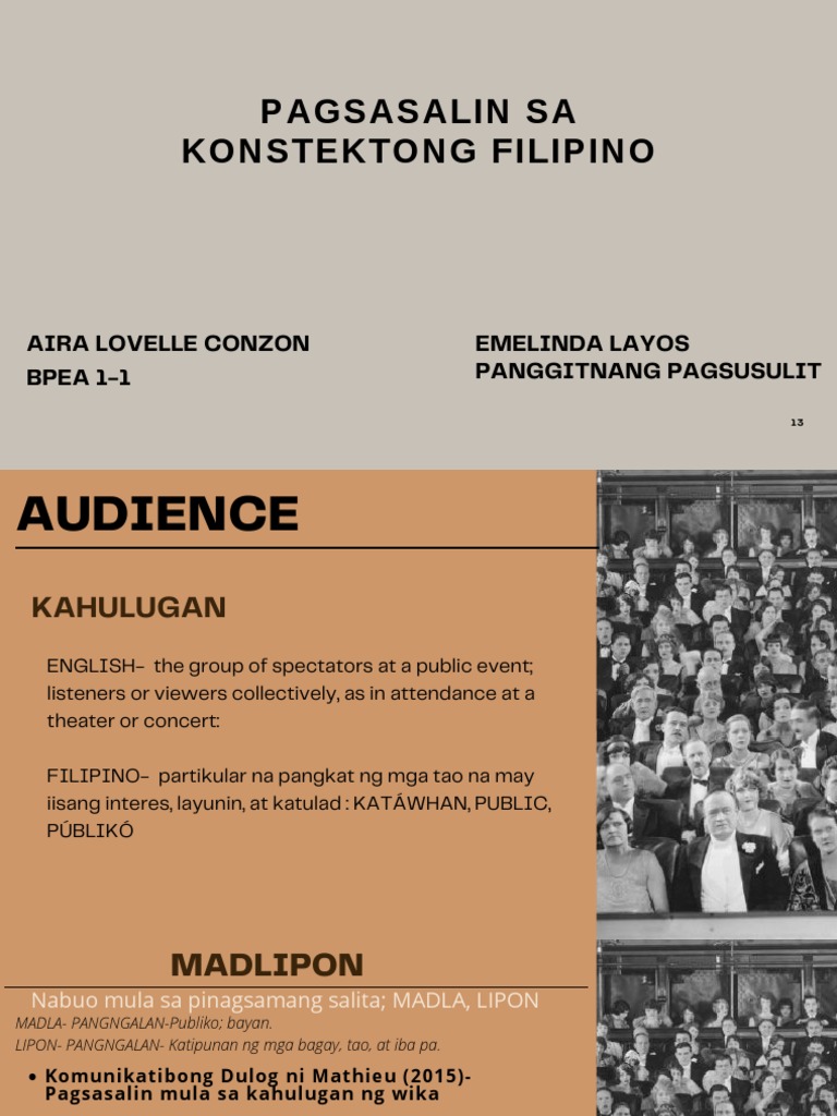 Conzon, Aira Lovelle - PKF Pinal Na Pagsasalin | PDF