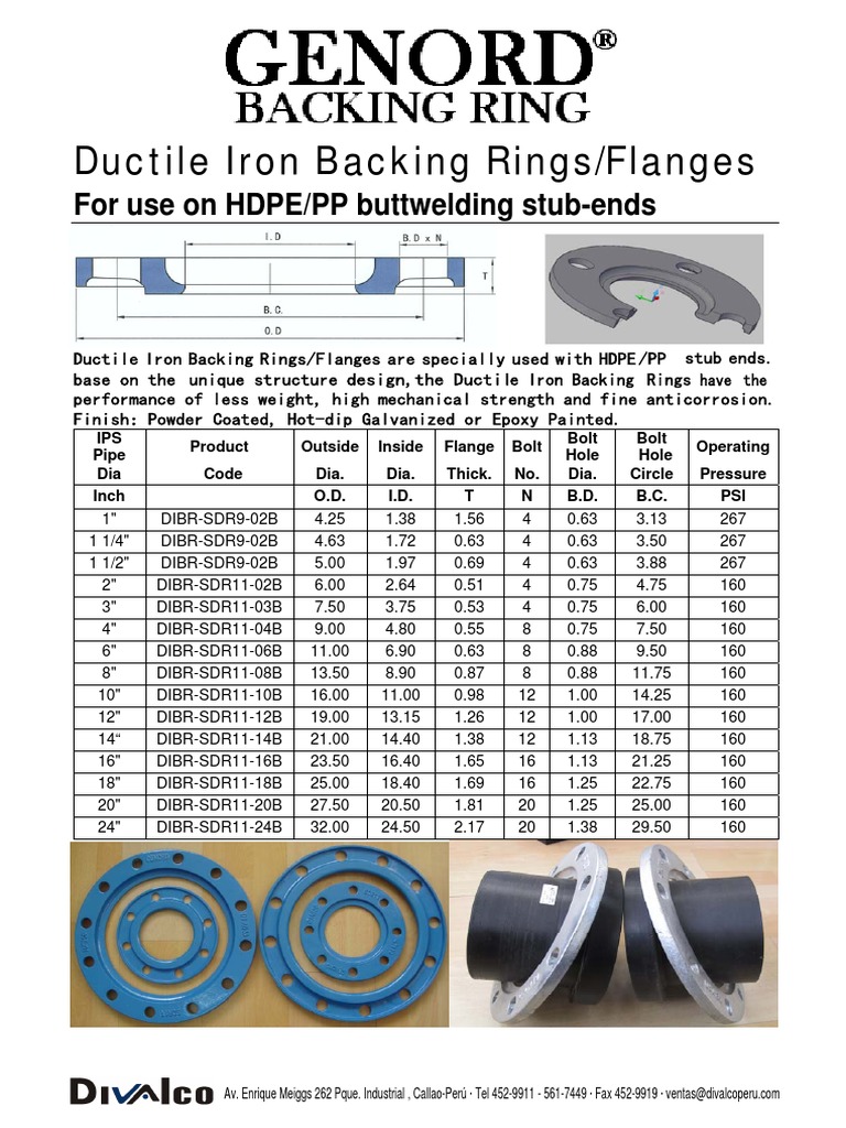 Ficha Tecnica - Backing Ring | PDF | Physical Sciences | Metals