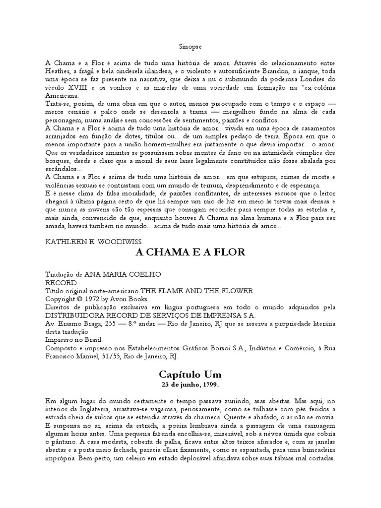 A Chama e A Flor | PDF | Amor | Roupas