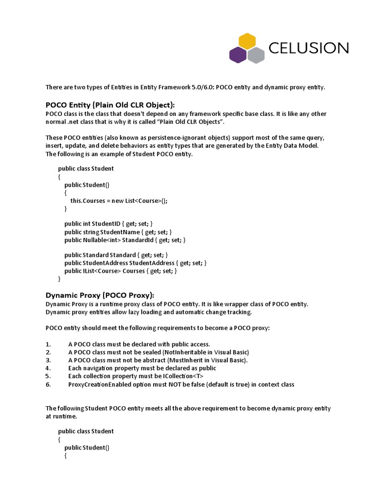 Poco | PDF | Class (Computer Programming) | Object (Computer Science)
