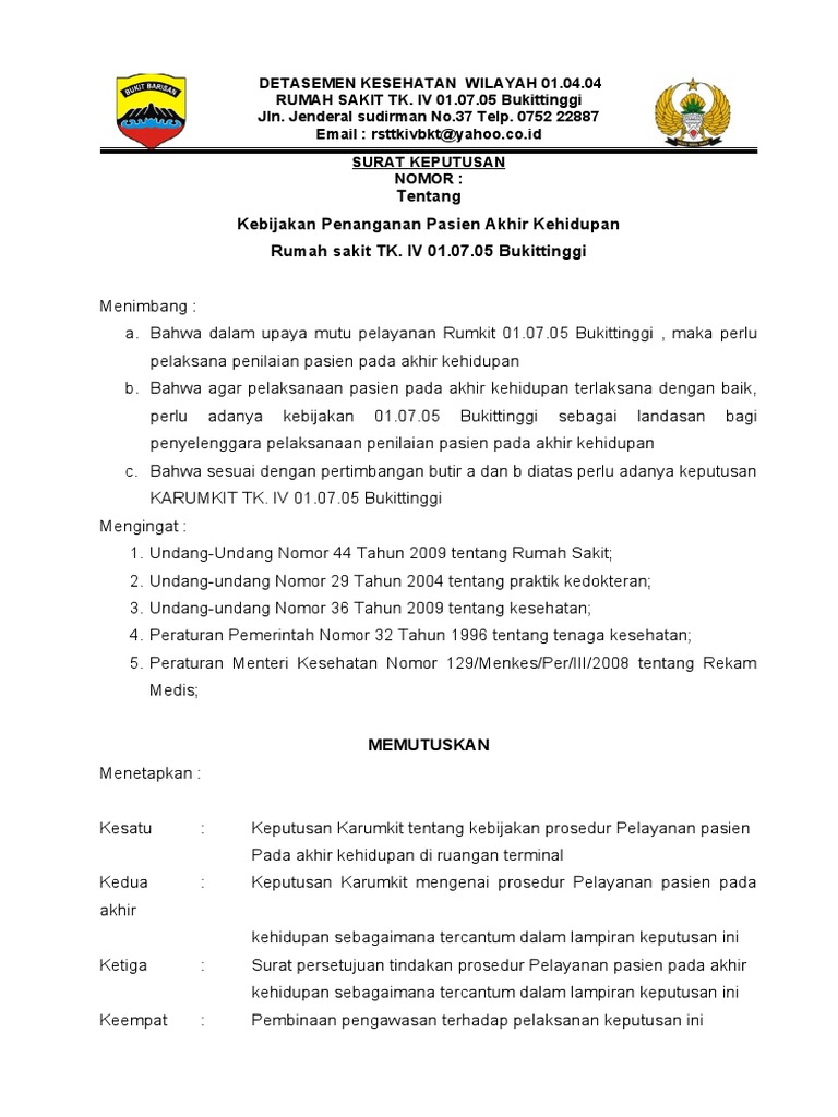 SK Kebijakan Pasie Terminal RST 2022 | PDF