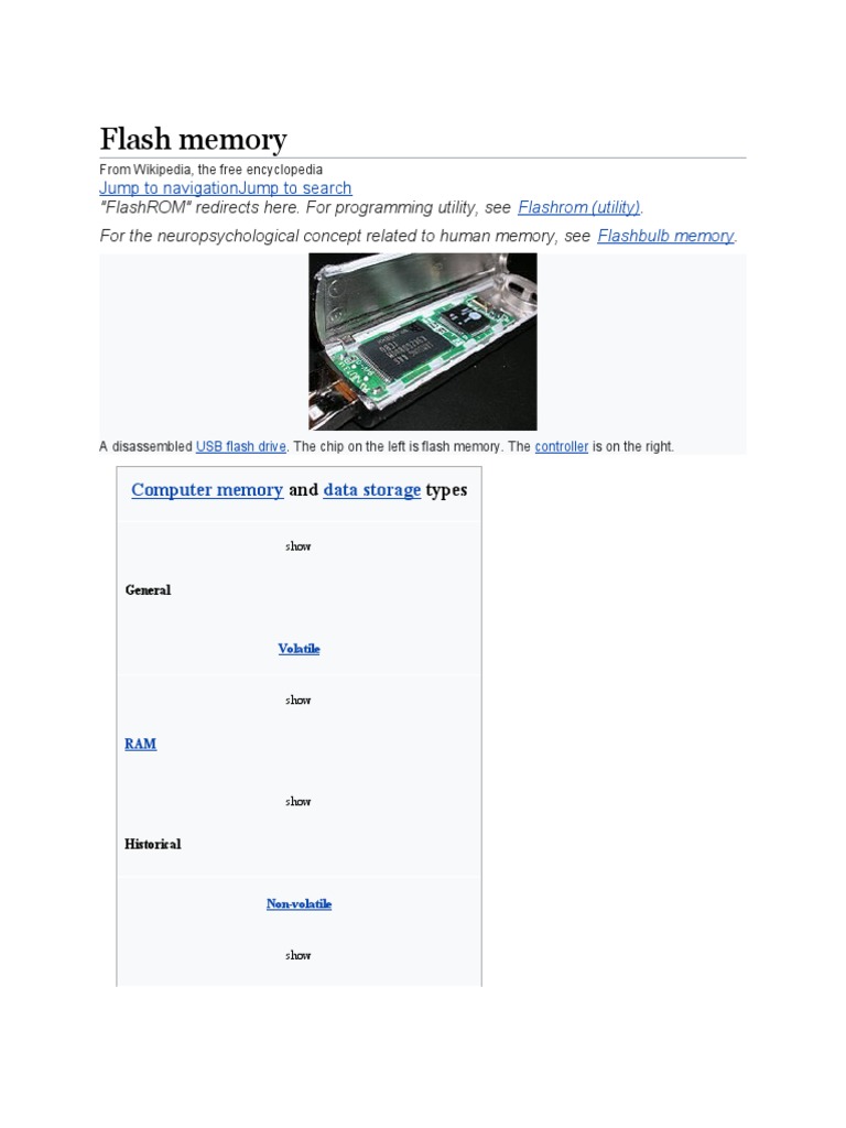 Flash Memories | Download Free PDF | Flash Memory | Computer Data Storage