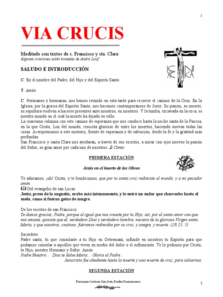 Via Crucis Franciscano | PDF | María, madre de Jesús | Jesús