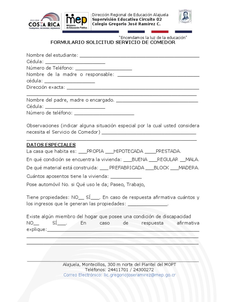 Formulario Beca | PDF