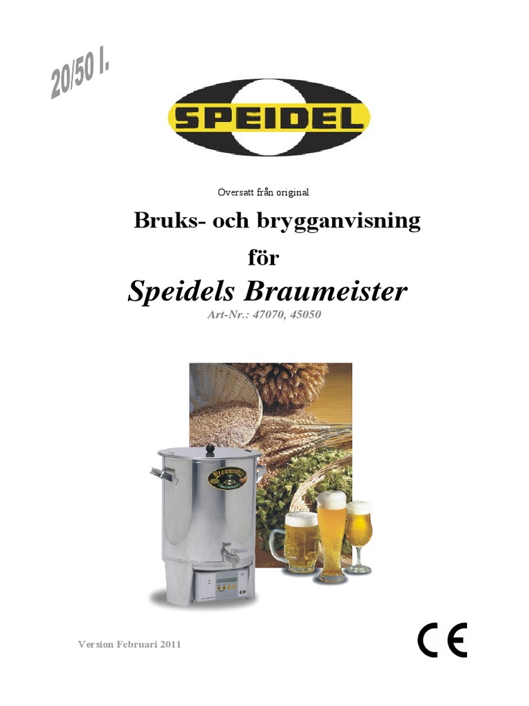 Bruksanvisning Braumeister SWE (2011) | PDF