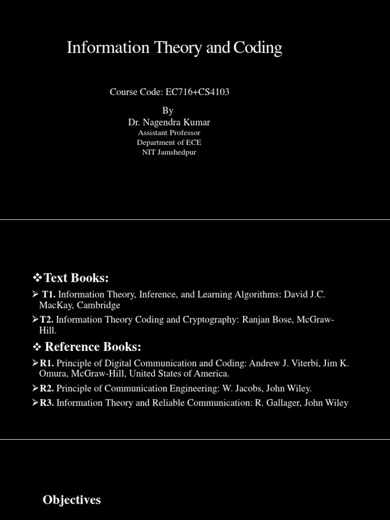 Ec23ec4211itc PPT | PDF | Code | Information