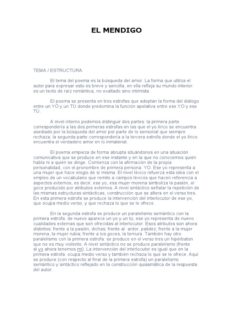 Comentario Texto Rima XI | PDF | Lingüística