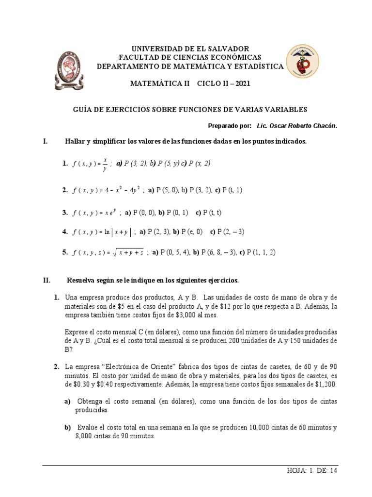 Guia de Ejercicios Unidad 3 M2 02-2021 | PDF | Utilidad | Utilidad marginal