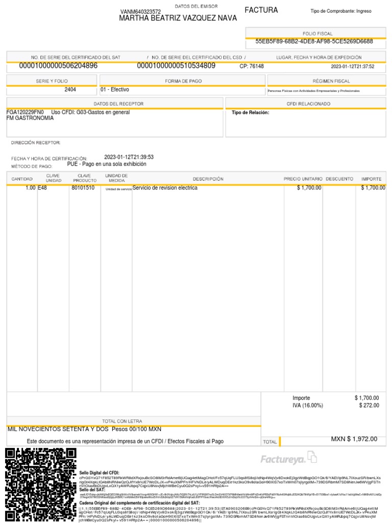 Fac-2, Revision Electrica Oficinas 12-01-2023 | PDF