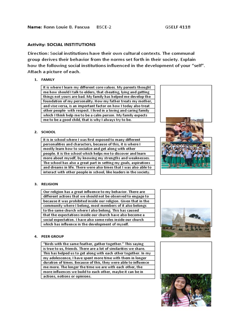 Social Institutions | PDF