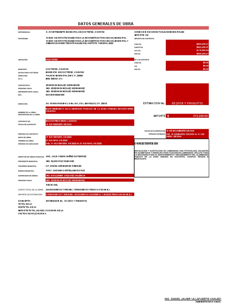 Estm 02 Alumbrado Publico 2020 | PDF